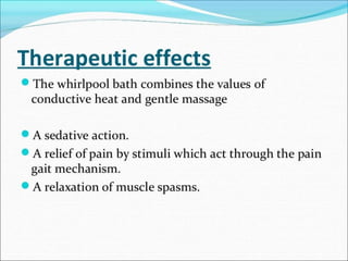 Whirlpool Bath - Physiotherapy.pptx