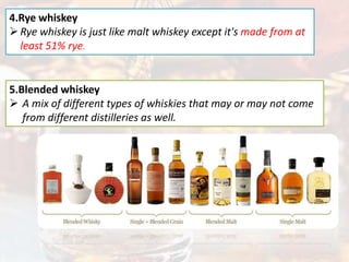 Whiskey/ Whisky (For bachelor studies) | PPTX