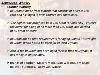 Whiskey/ Whisky (For bachelor studies) | PPTX