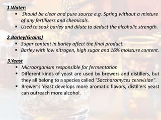 Whiskey/ Whisky (For bachelor studies) | PPTX