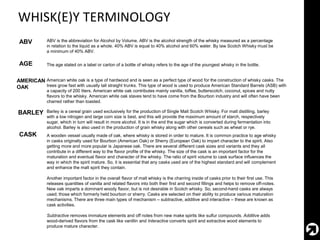 Whiskey Terms Words : 35 Important Bourbon Terms, Explained – OVMN