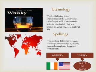 Whisky or Whiskey? | PPTX