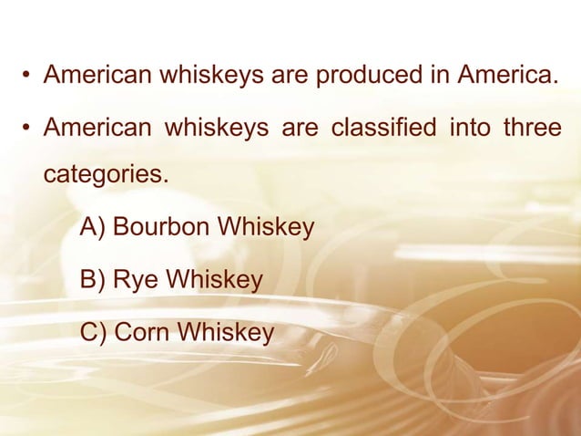 Whisky.ppt | Alcoholic Beverages | Food & Drink