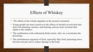 Whisky production Whiskey processing Himstory of Whiskey | PPTX ...