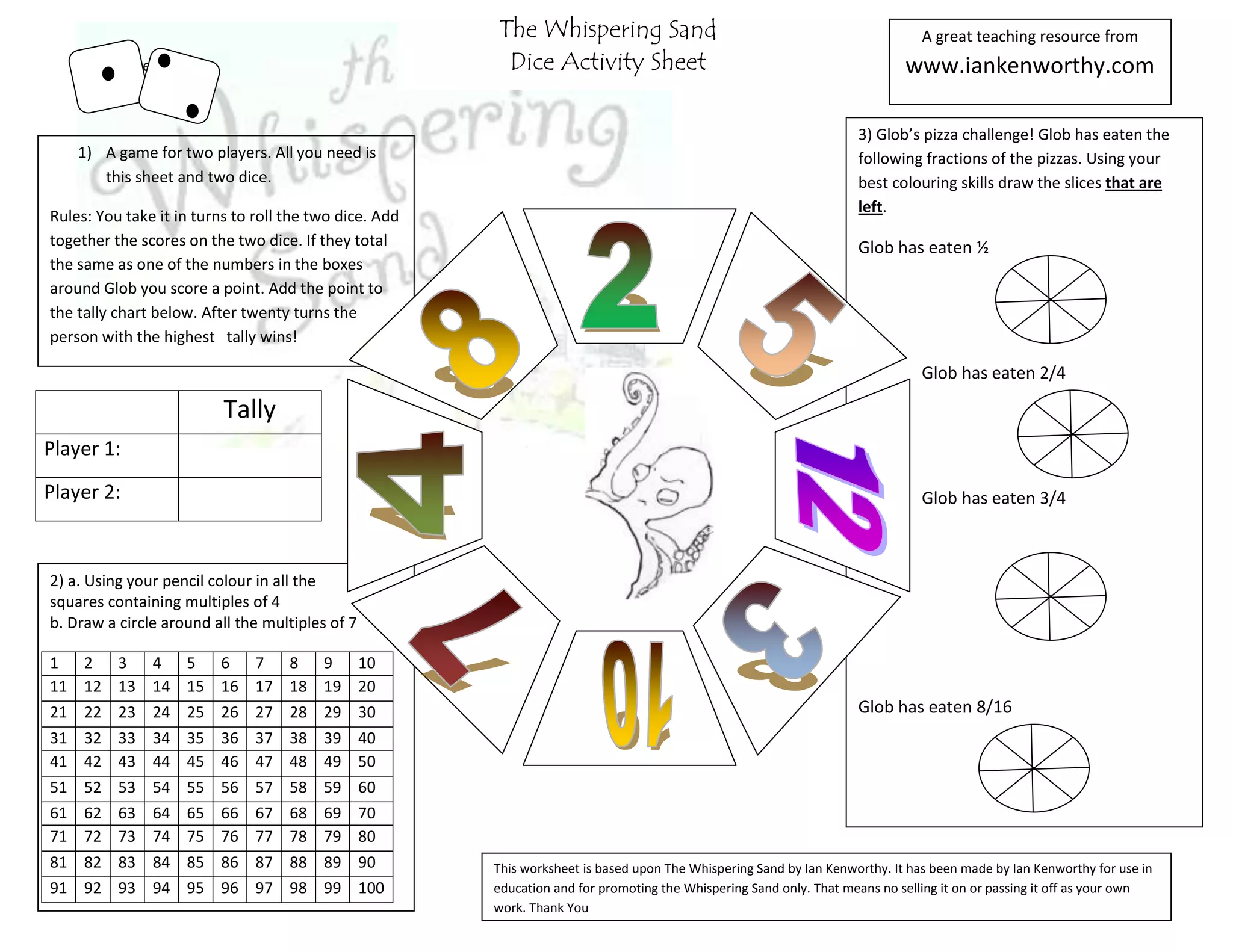 Whispering Dice Activity | PDF