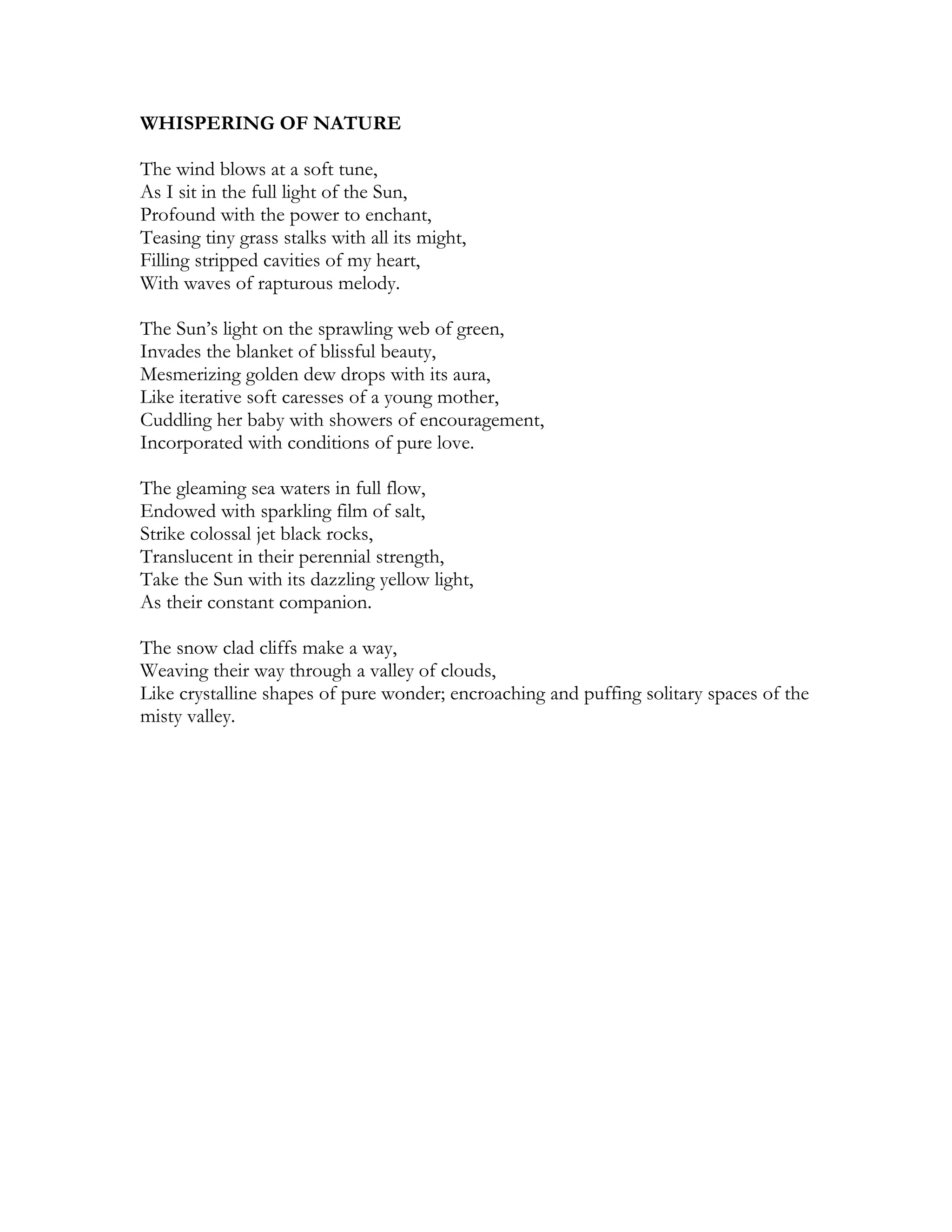 Whispering Of Nature | PDF