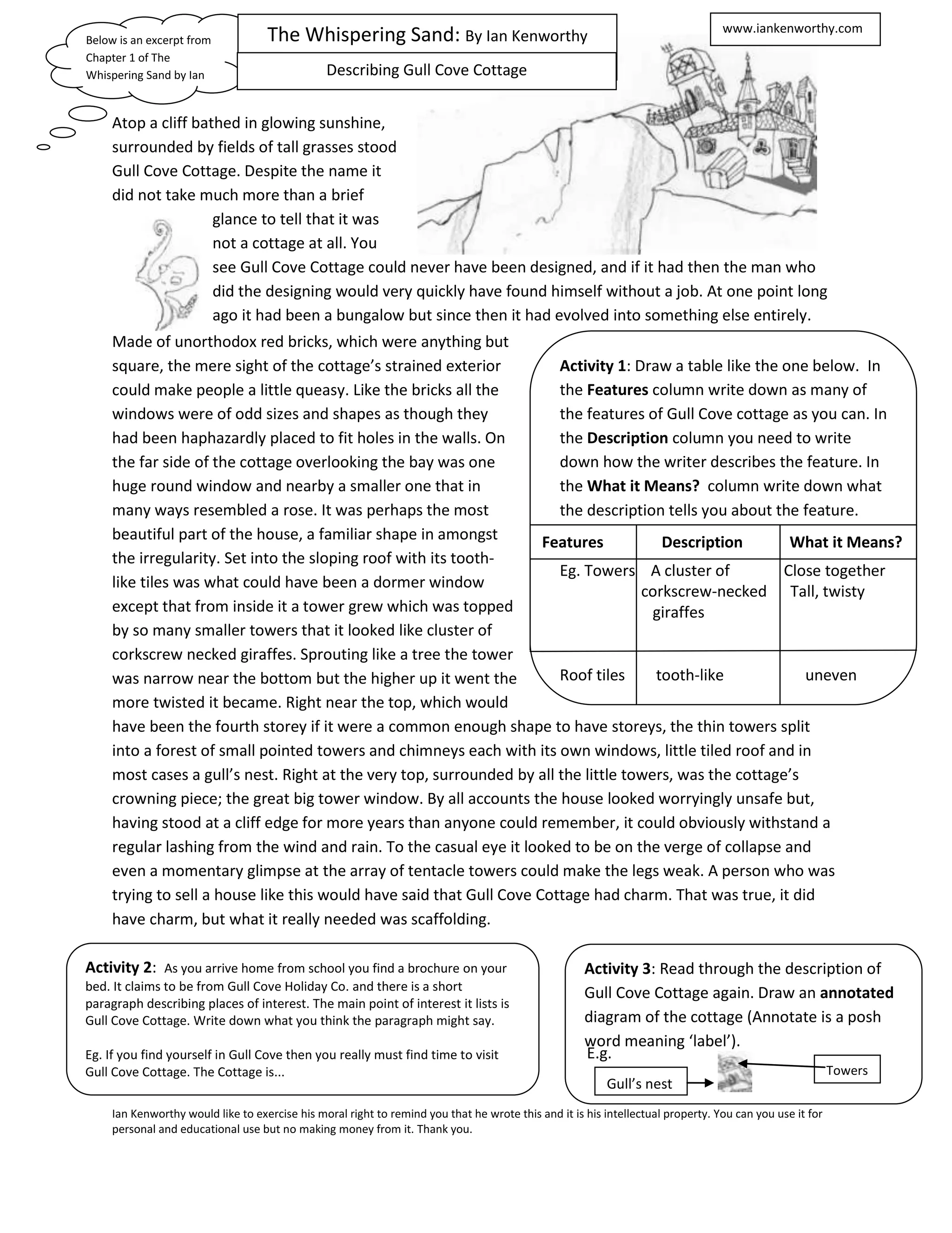 Whispering Sand Comprehension 1 | PDF