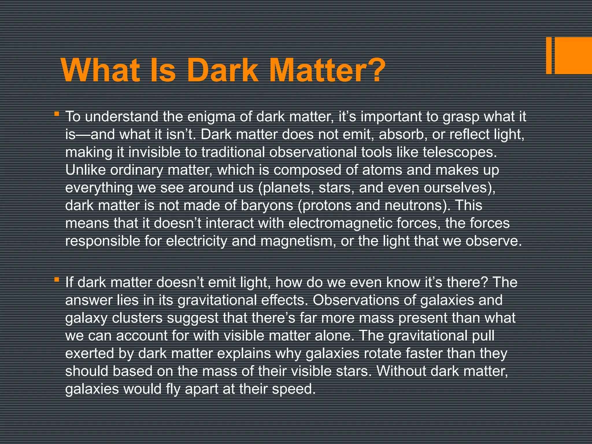 Whispers in the Void The Unraveling Mystery of Dark Matter.pptx