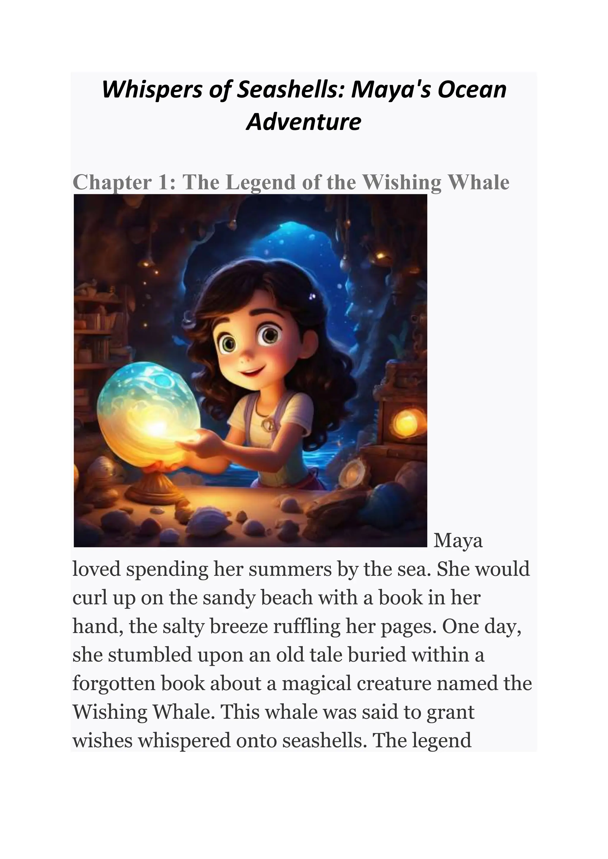 Whispers of Seashellsbedtime story for kids | DOCX