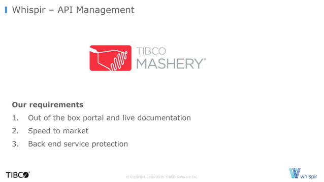 How API became key to Whispir's growth strategy - Gartner AADI 2016 | PPTX