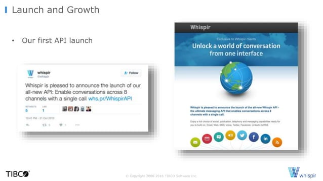 How API became key to Whispir's growth strategy - Gartner AADI 2016 | PPTX