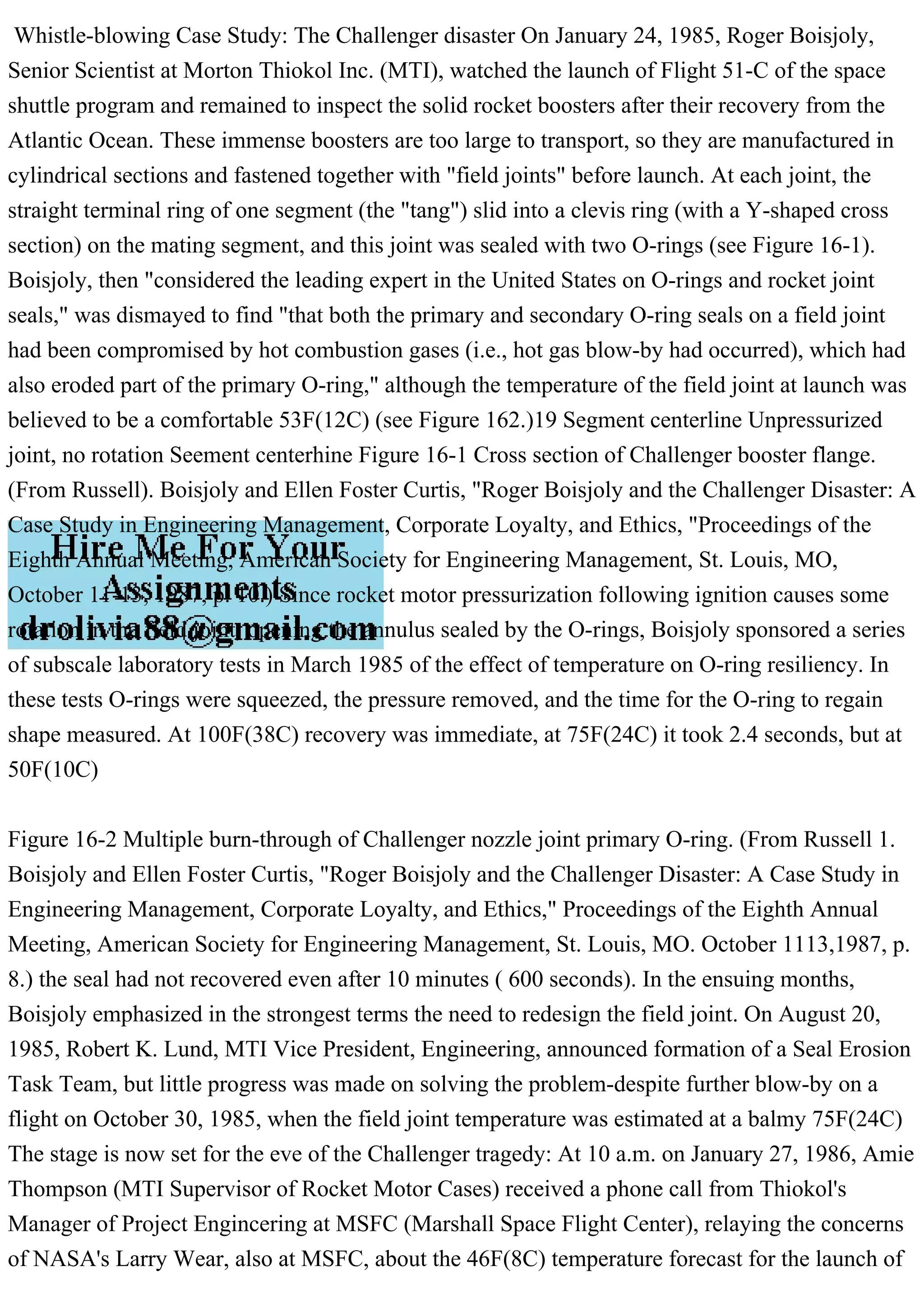 Whistle-blowing Case Study The Challenger disaster On January 24, 19.pdf