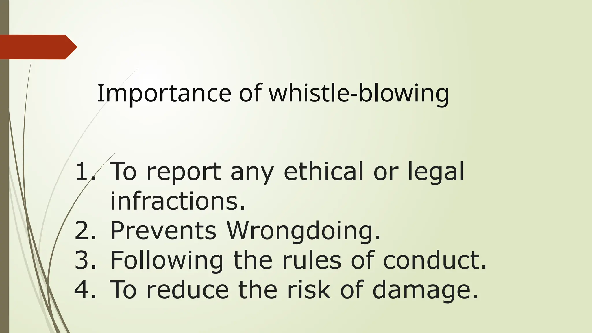 Whistle Blower Mechanism as identified by indian law | PPT
