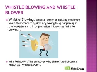 Whistle Blowing Policy | PPTX