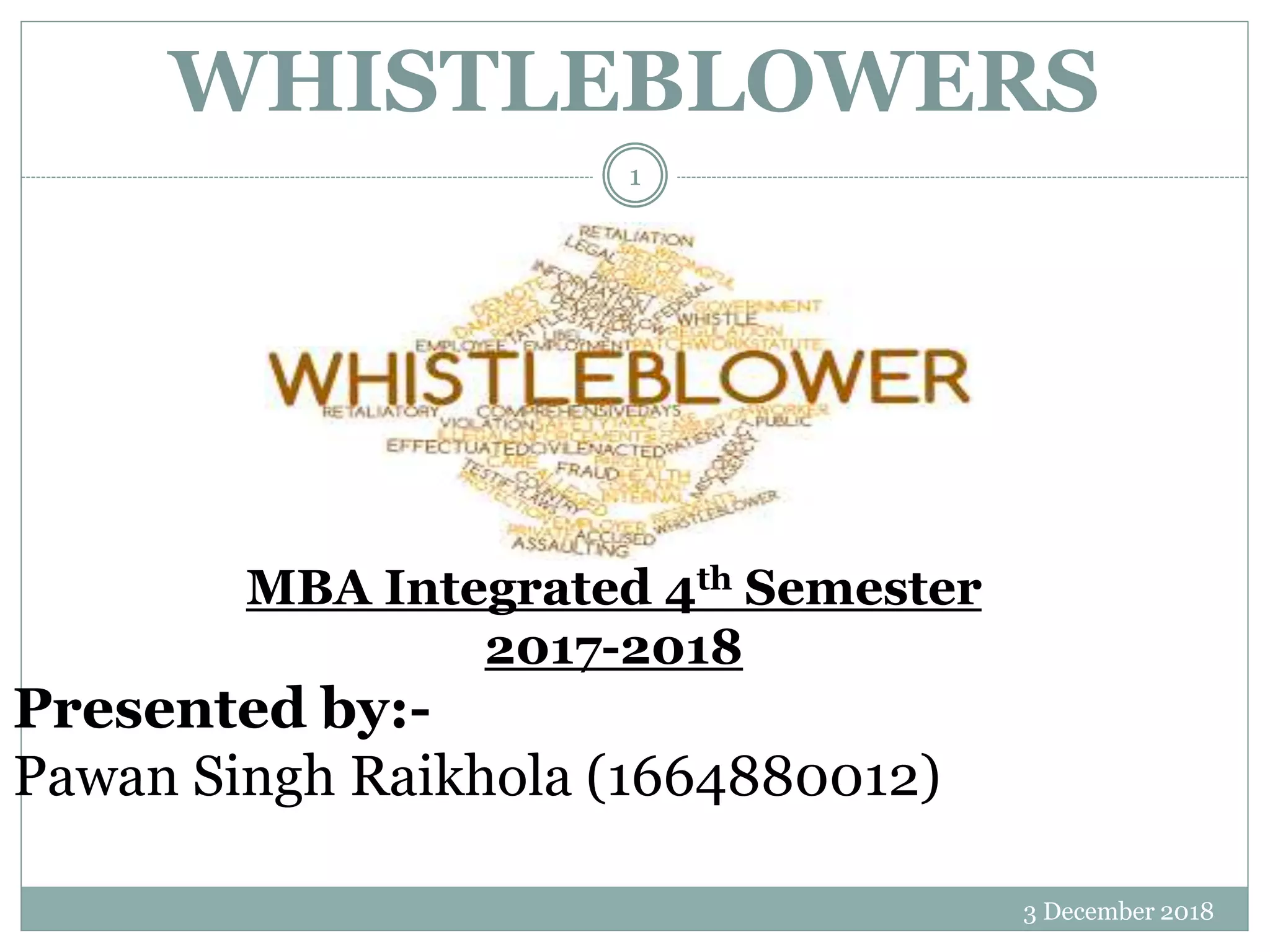 Whistleblowers | PPT