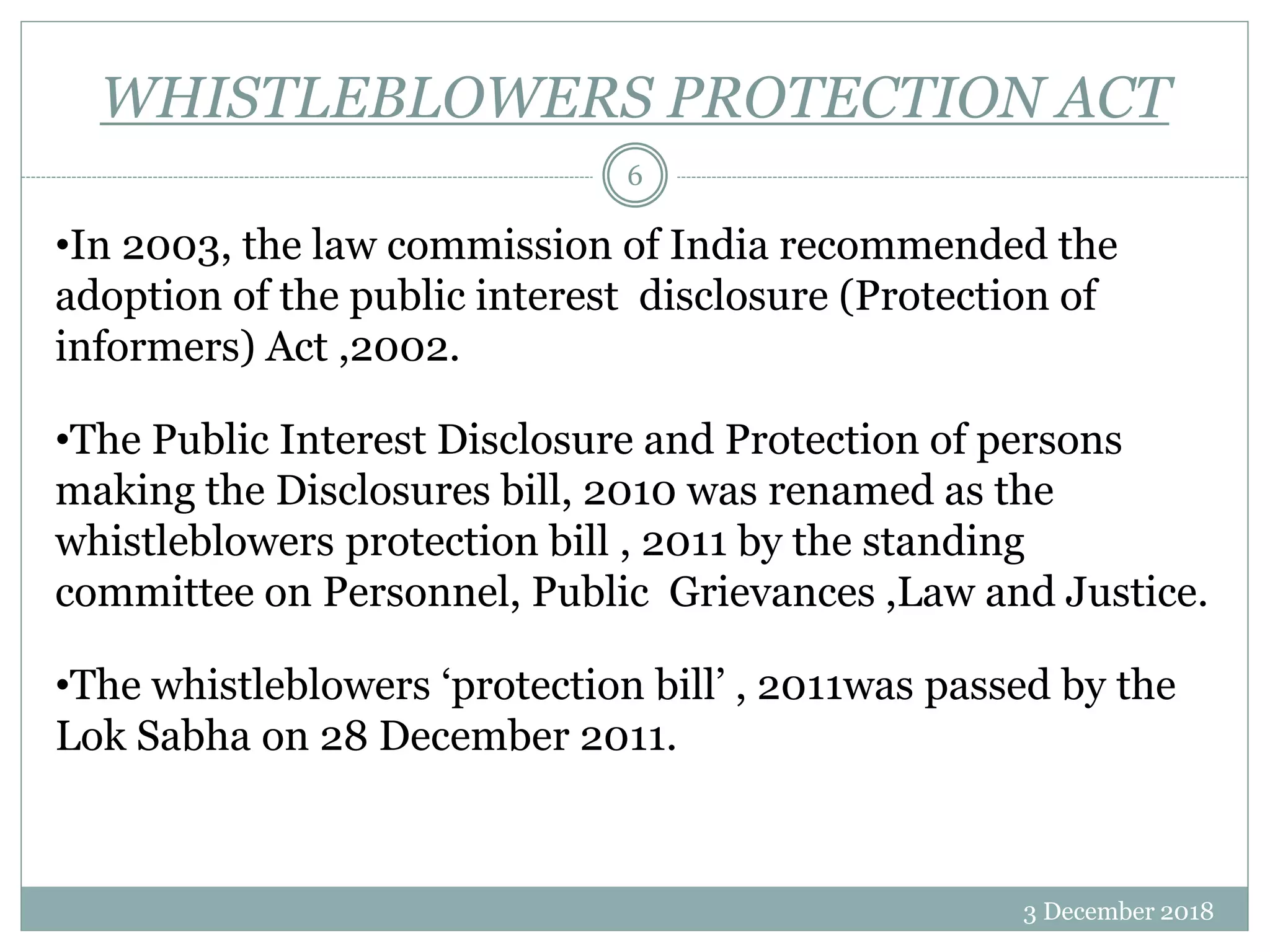 Whistleblowers | PPT