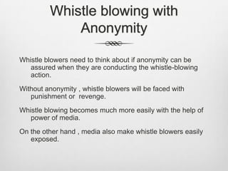 Whistle blowing----Jin Xu | PPTX