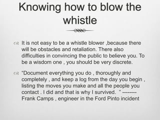 Whistle blowing----Jin Xu | PPTX | Internet Safety | Parenting