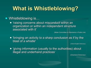 Whistleblowing | PPT