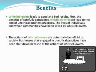 Whistle blowing | PPTX