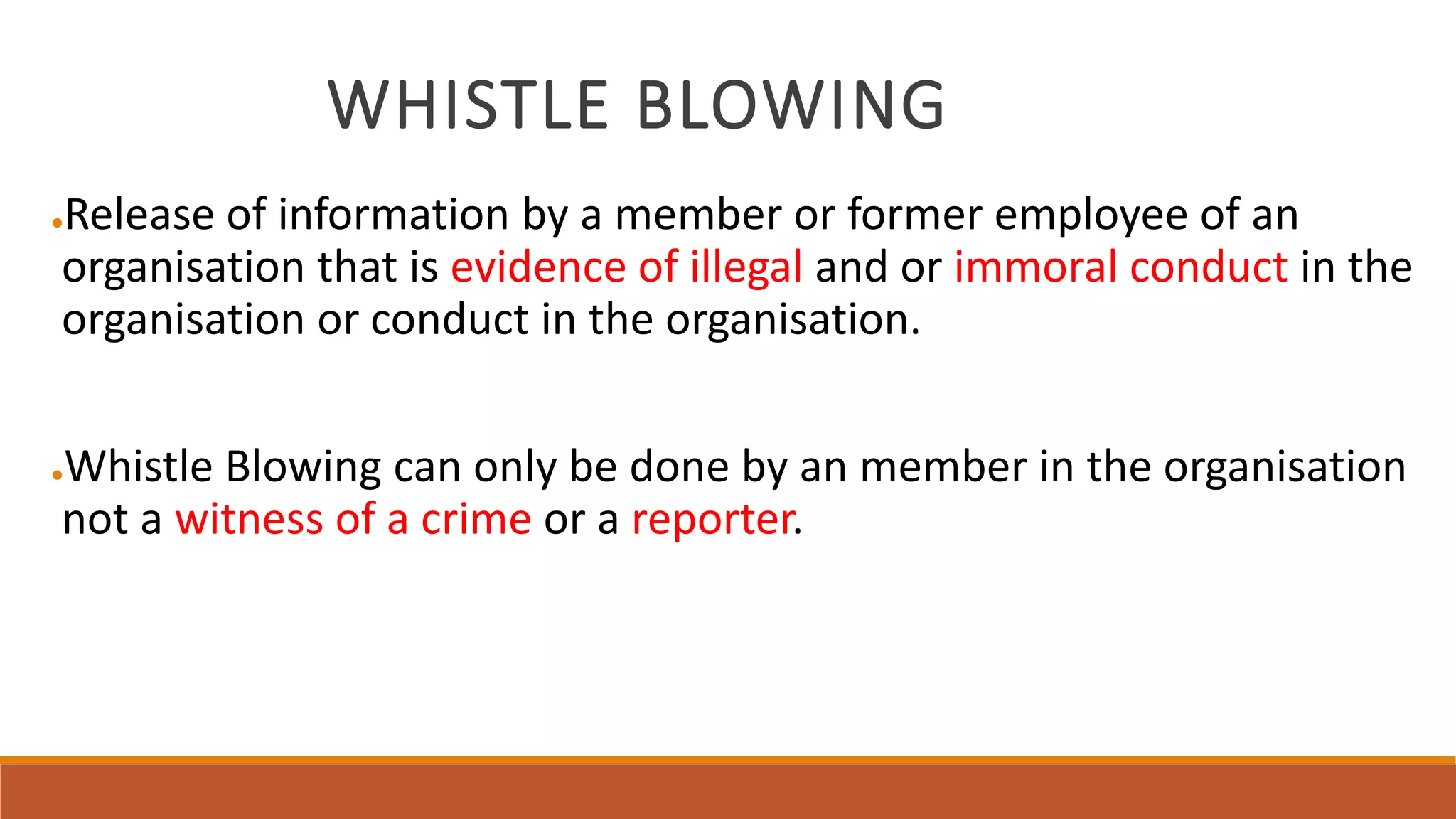 WHISTLE-BLOWING | PPTX