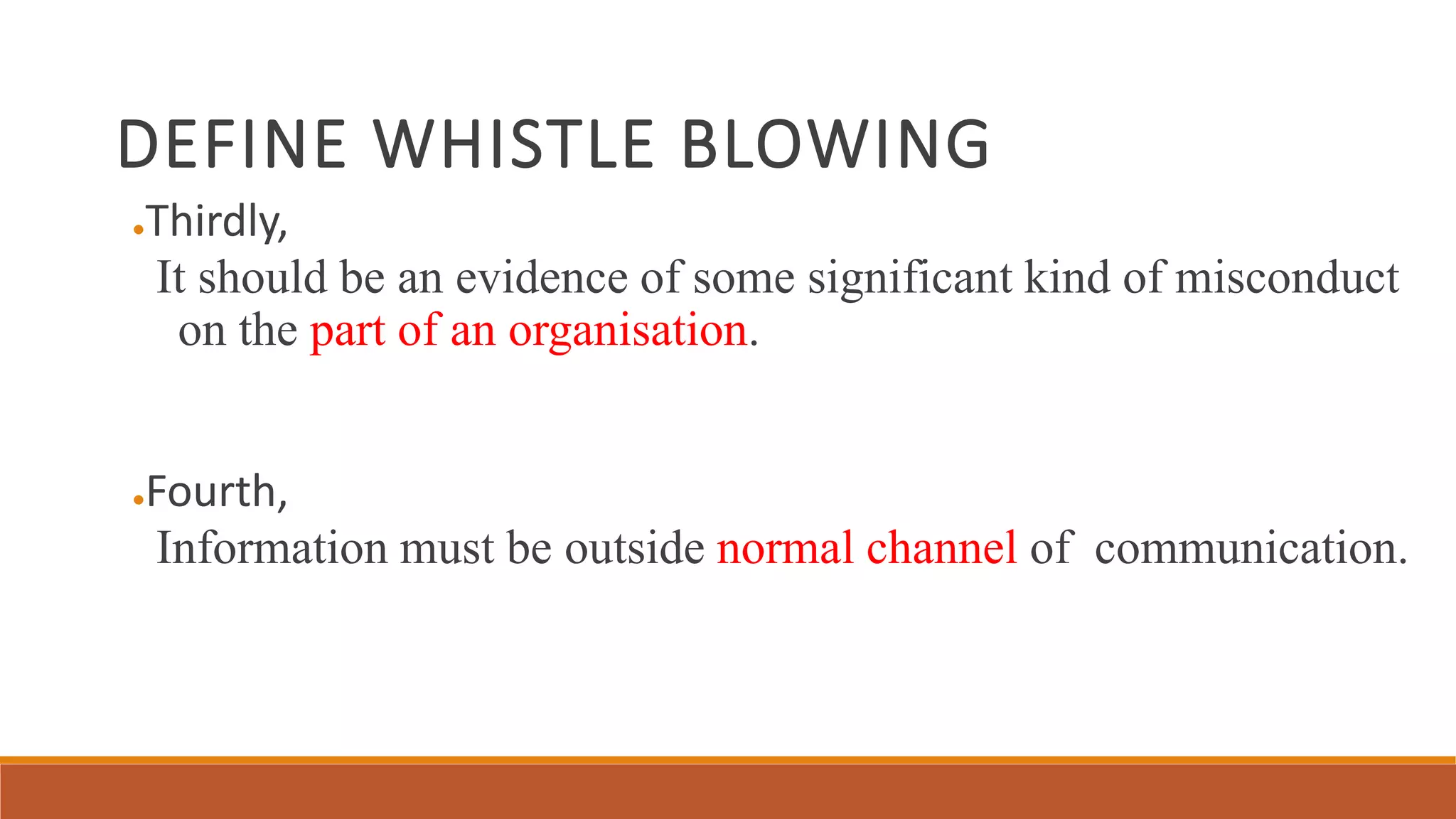 WHISTLE-BLOWING | PPTX