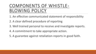 WHISTLE-BLOWING | PPTX