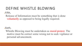 WHISTLE-BLOWING | PPTX