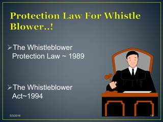 Whistle blowing | PPT