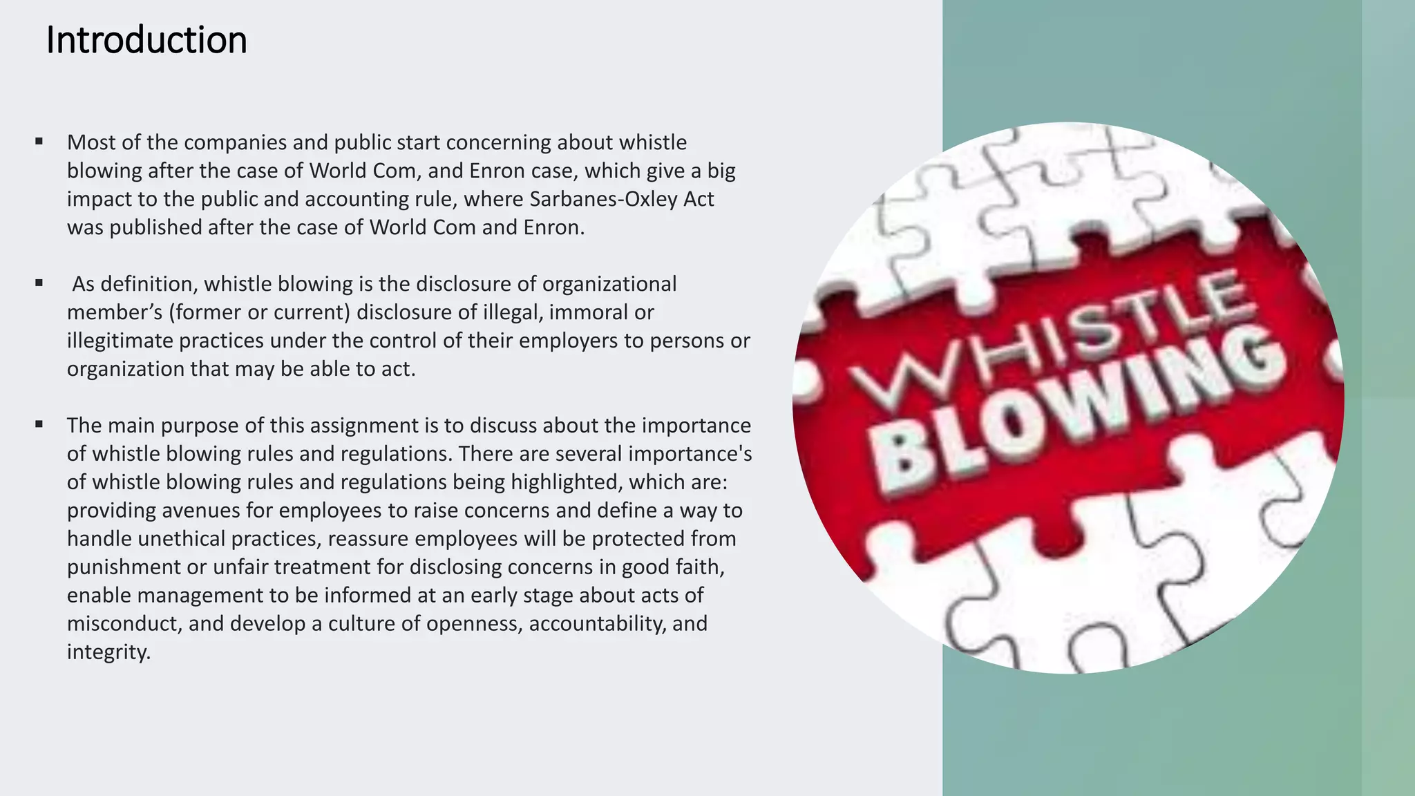 Whistle blowing | PPT