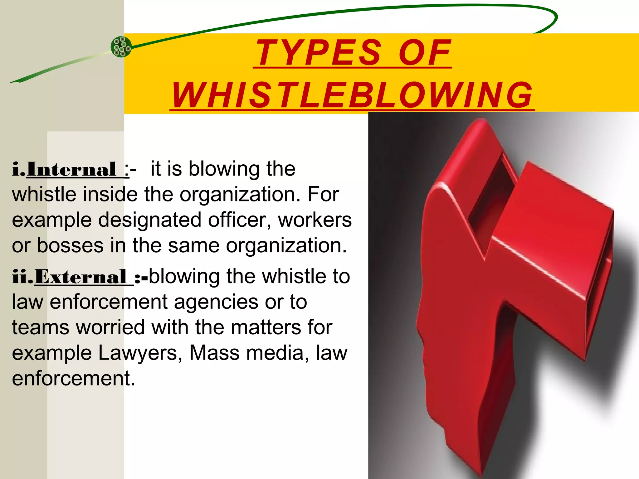 Whistle blowing , whistle blowers and acts | PPT