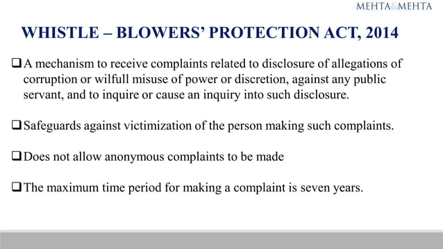 Whistle-Blower and Vigil Mechanism- Policies & Provisions | PDF