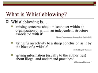 Whistleblowingfinal..... | PPT