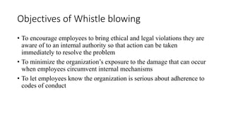 Whistle blowing policy | PPTX