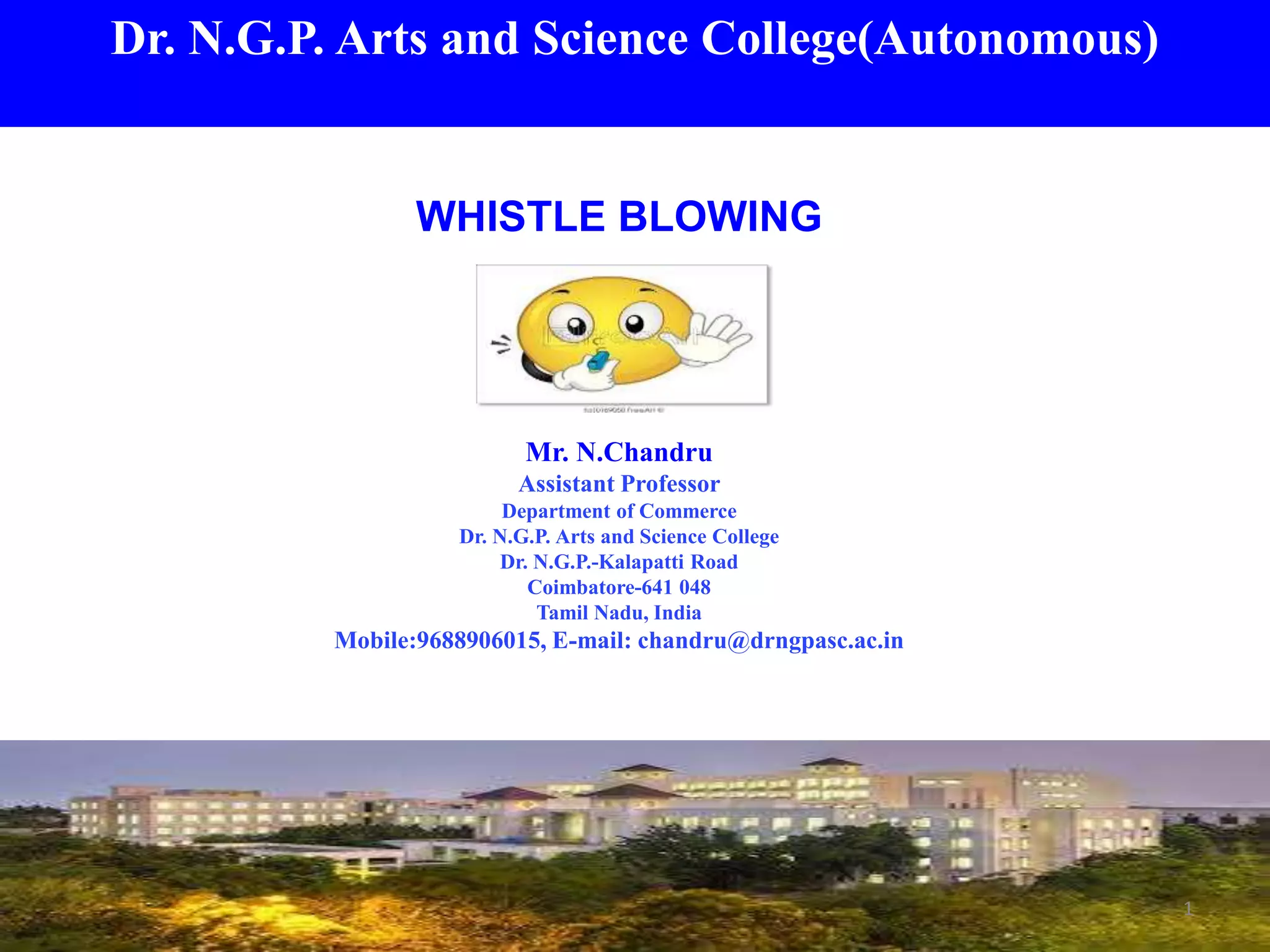 Whistle blowing- human resource management | PPT