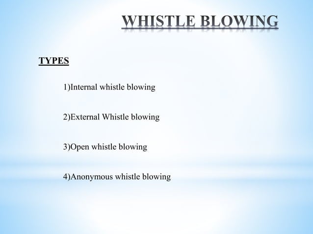 Whistle Blowing | PPT