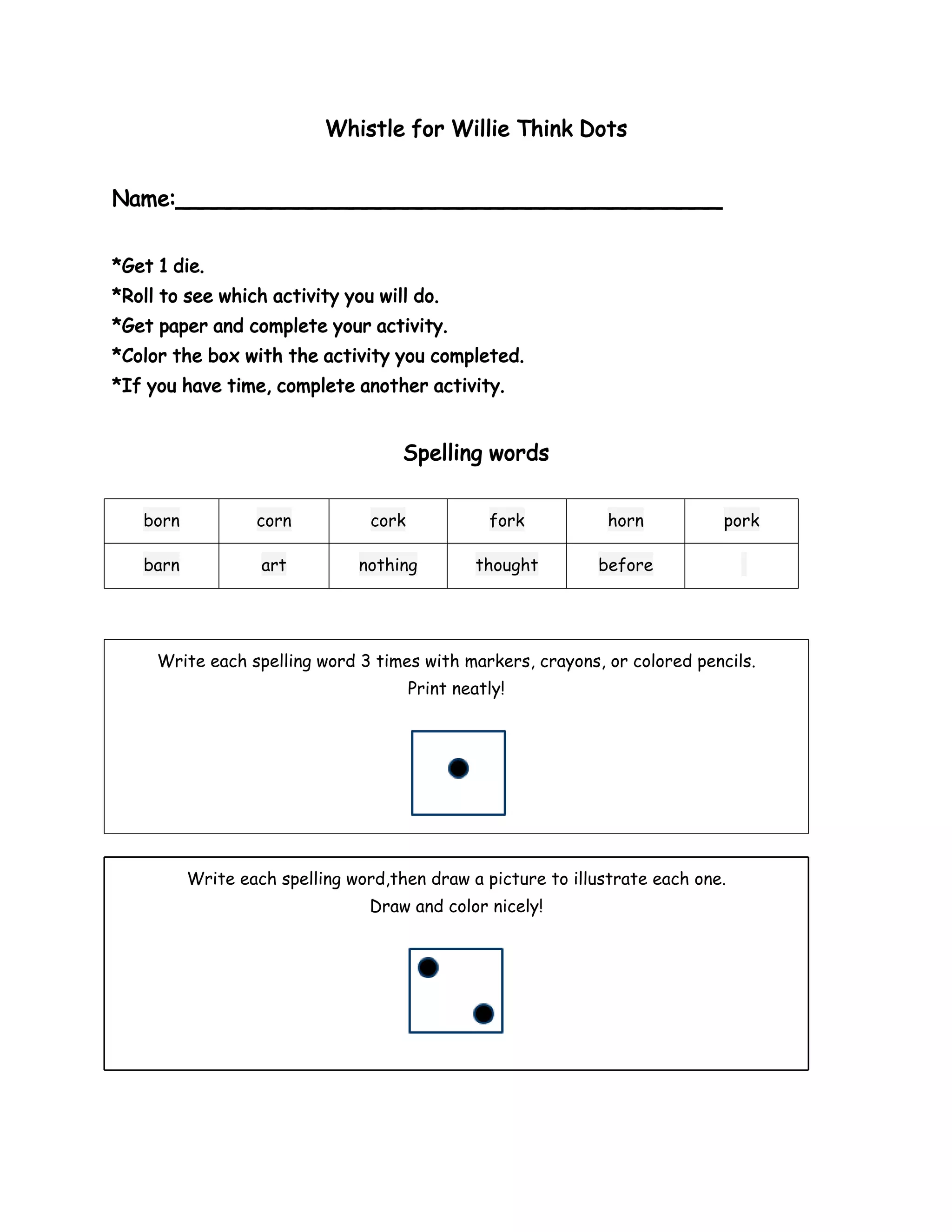 Whistle for willie think dots | PDF