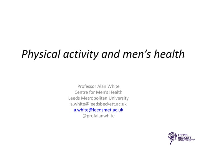 Physical Activity & Men's Health | PPT