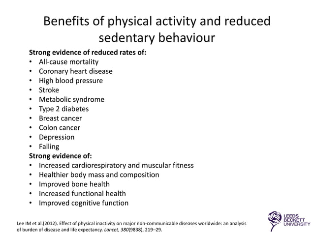Physical Activity & Men's Health | PPT