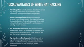 Ethical hacking presentation slide by a student from UIU | PPT