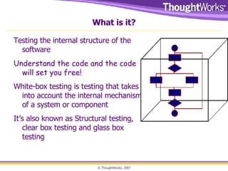 White Box Testing V0.2 | PPT