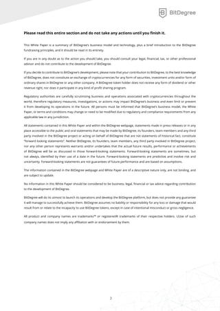 BitDegree - White Paper | PDF | Education industry | Industries