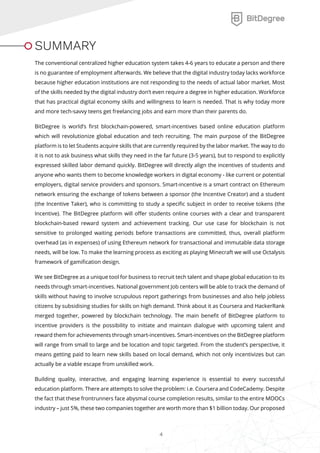 BitDegree - White Paper | PDF | Education industry | Industries