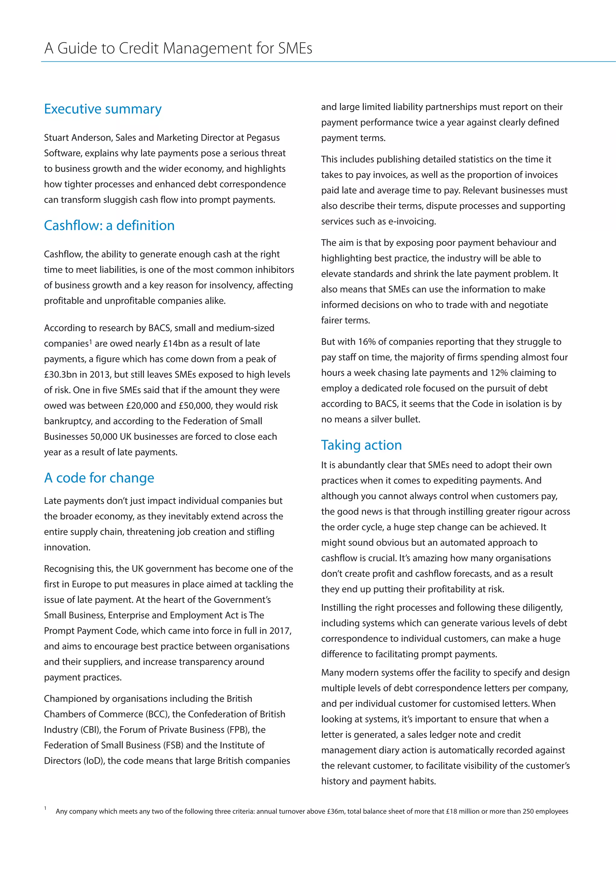 Pegasus Software White paper-credit-management | PDF