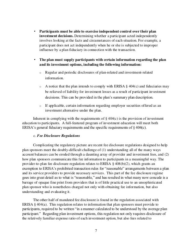 The Importance of an Educational Policy Statement for 401k Plans