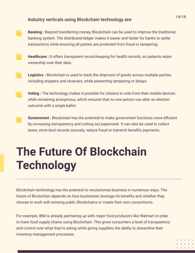 Blockchain: The Game-changer To Radically Transform Your Business | PDF