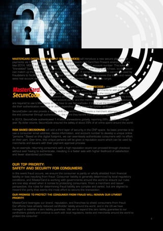 White paper-safe-secure-payments-master card-approach-usa | PDF