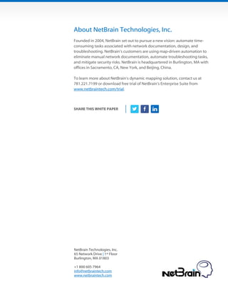 [White paper] Maintain-Accurate-Network-Diagrams | PDF