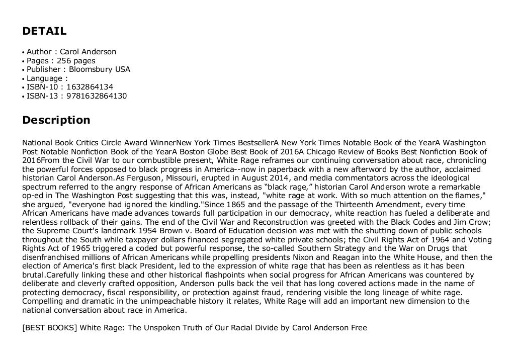 White rage book - mazcommunity