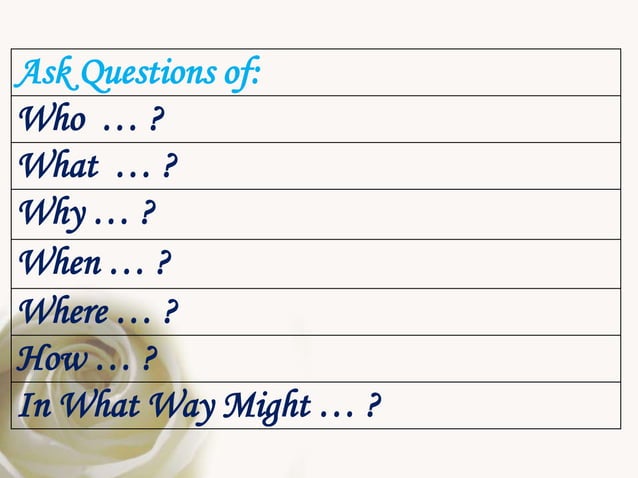 White rose template | PPTX